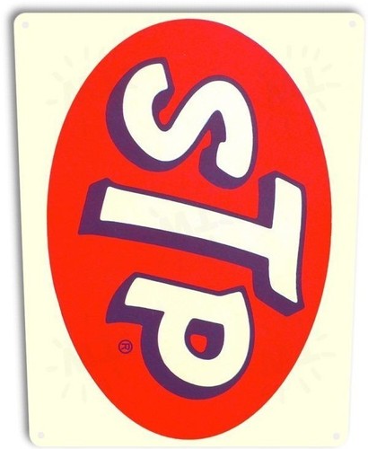 STP Logo Motor Oil Gas Station Garage Shop Auto Retro Decor Large Metal ...