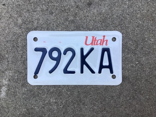 UTAH - MOTORCYCLE - LICENSE - PLATE | eBay