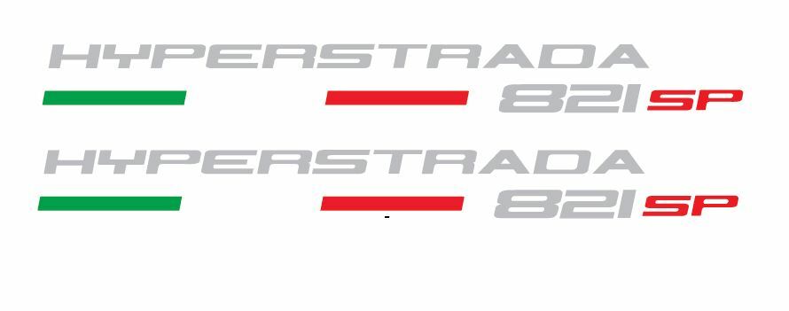 2 Adhesives Ducati Hyperstrada 821 Sp Flag Italy All Colours Available ...
