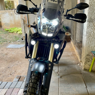 Complete LED Auxiliary Spot Fog Light Assembly Kit - Yamaha Tenere 700 ...