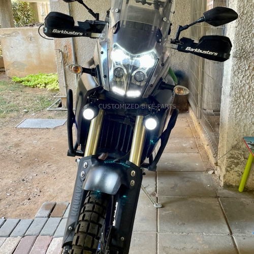 Complete LED Auxiliary Spot Fog Light Assembly Kit - Yamaha Tenere 700 ...