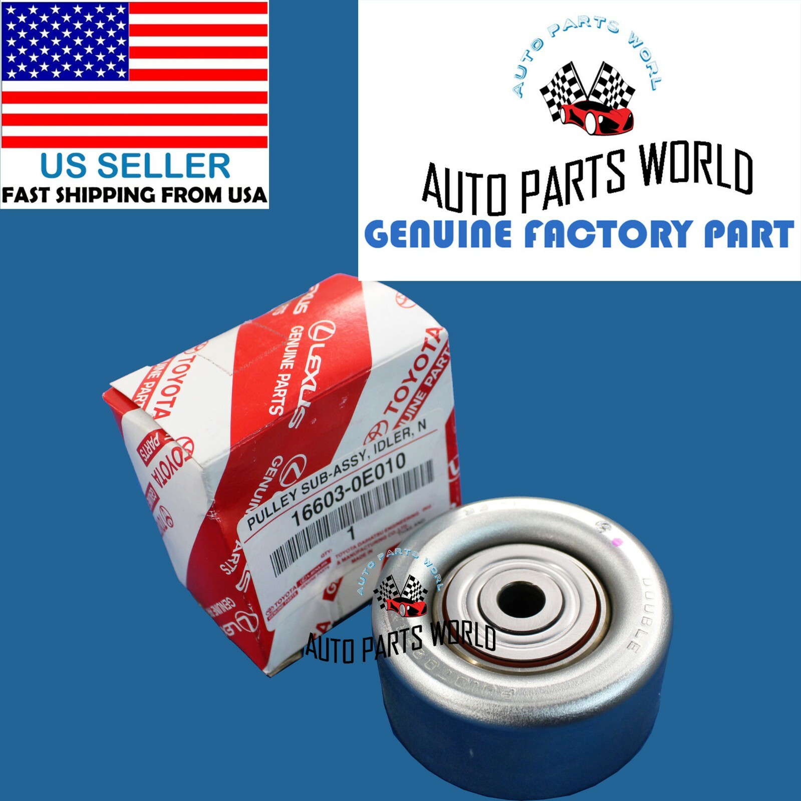 GENUINE OEM TOYOTA 4RUNNER FJ TACOMA TUNDRA DRIVE BELT IDLER PULLEY ...