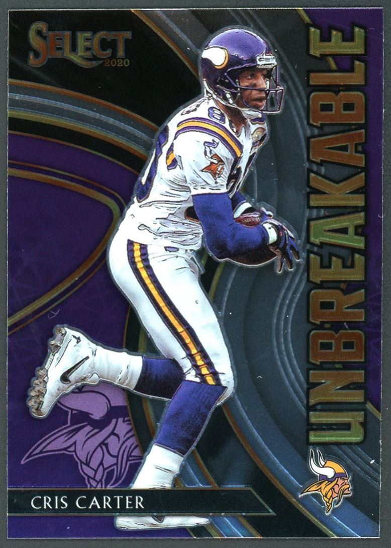 2020 Panini Select Unbreakable Cris Carter Minnesota Vikings #U24 ...