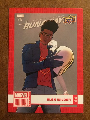 Alex Wilder 99 Marvel Annual 2020-21 Upper Deck Trading Card | eBay