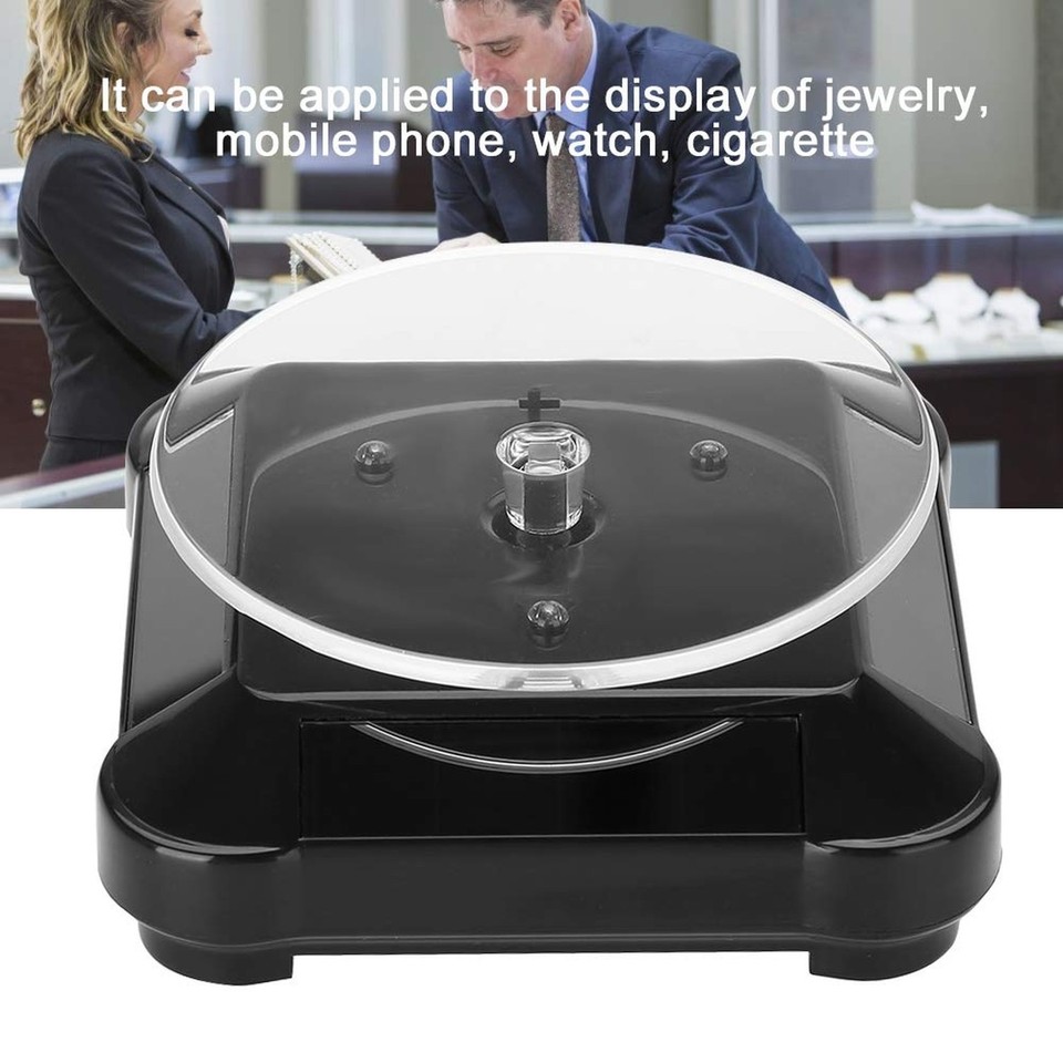 Solar Showcase 360 Degrees Display Stand, Rotating Turntable with LED ...