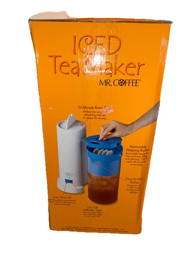 Mr Coffee Iced Tea Maker 2 Quart Blue TM1 NEW In Box 2003 Sunbeam | eBay