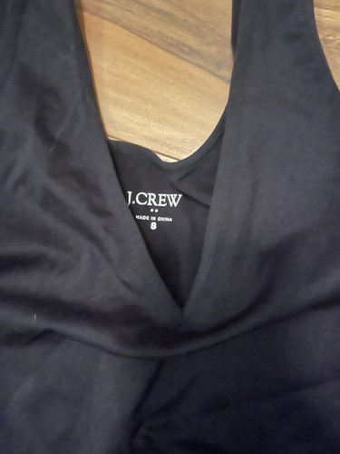 J.CREW Tank Top Womens Small Black Layering Sleeveless NEW V-Neck BJ880 ...