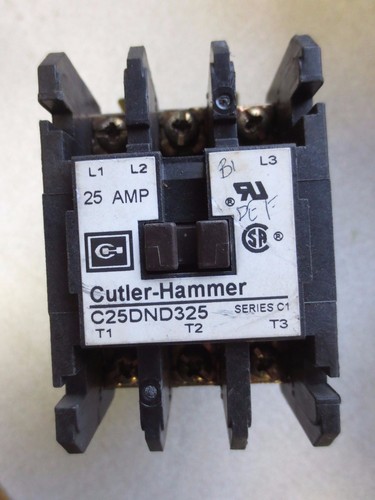 CUTLER-HAMMER C25DND325 CONTACTOR - 25A, 208V/50Hz, 240V/60Hz COIL | eBay