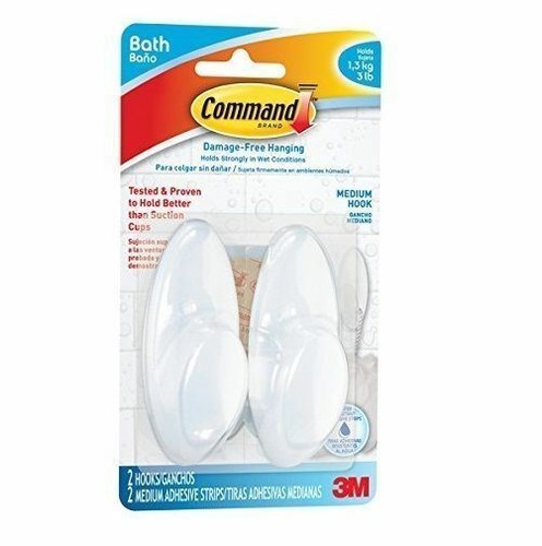 Command Hooks Decorating Clips Self-Adhesive Strips Wall Hanging Fairy ...