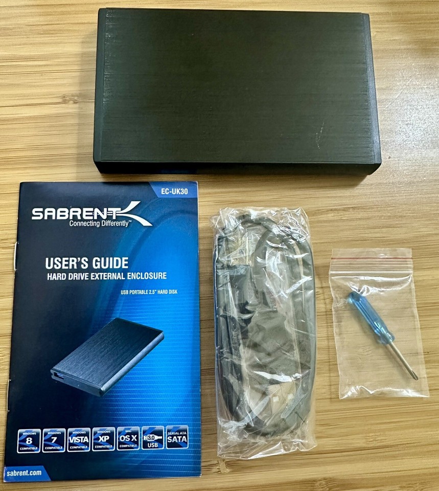 Sabrent USB 3.0 2.5" SSD SATA Hard Drive HDD Enclosure EC-UK30 | eBay