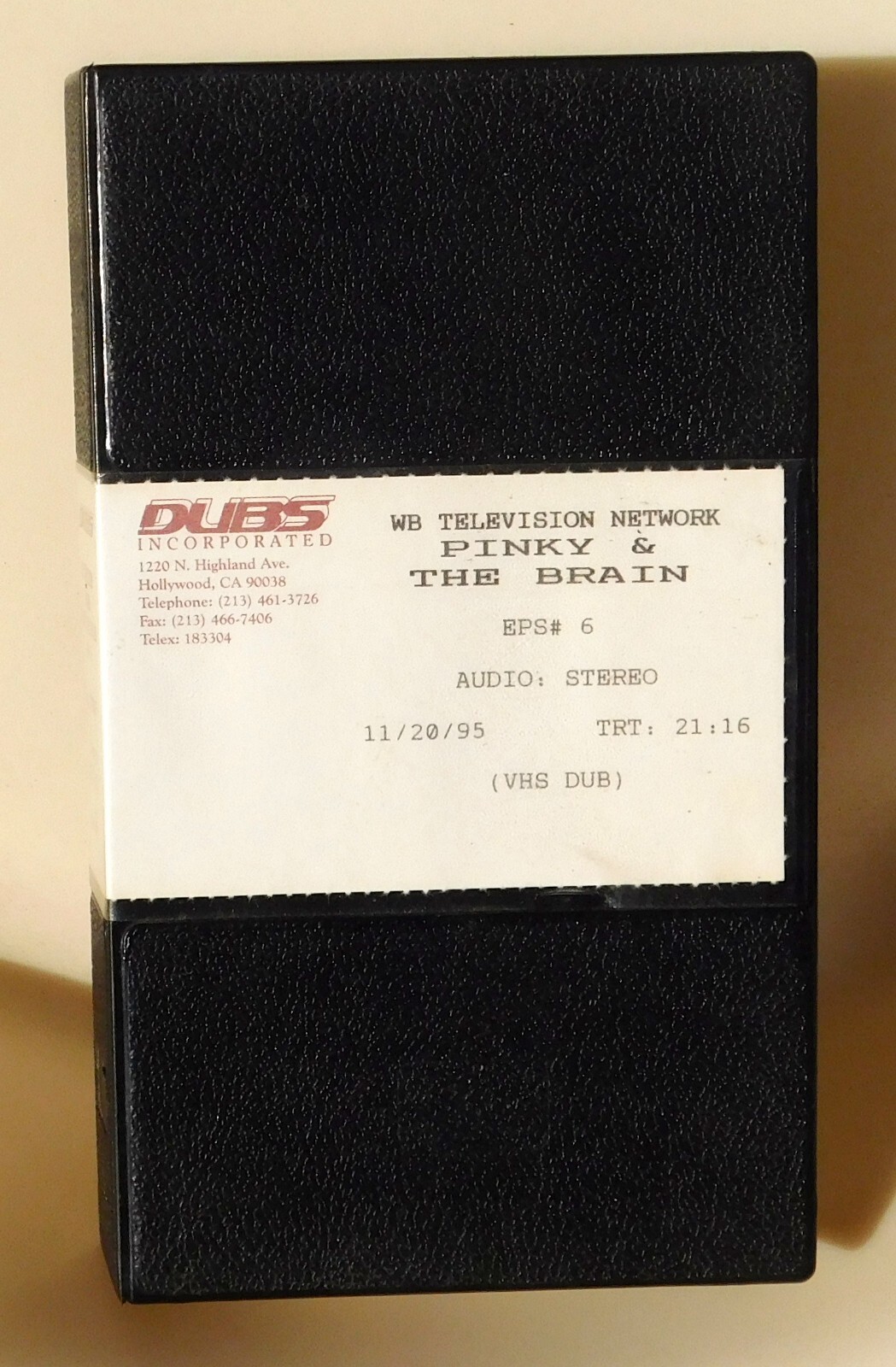 RARE DUBS INCORPORATED WB PINKY & THE BRAIN Vhs Video TESTED #6 | eBay