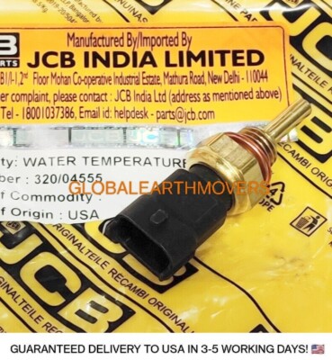 JCB BACKHOE - GENUINE JCB COOLANT TEMPERATURE SENSOR, 2 PIN (PART NO ...