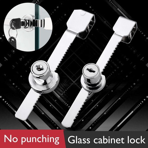 2mm-6mm Cabinet Display Case Sliding Glass 328 Window Lock with Key ...