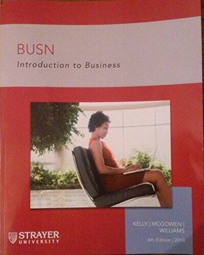BUSN Introduction to Business - Paperback By Marcella Kelly - GOOD ...