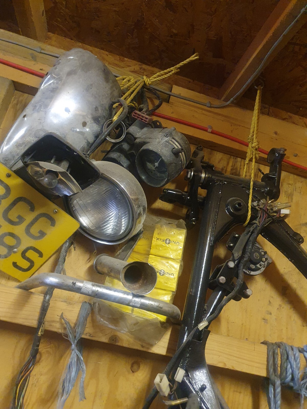 Joblot Of Vintage Classic Motorcycle Parts Shed Finds Clearance | eBay UK