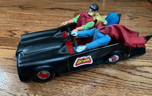 Vintage Mego 1974 Batmobile with Batman and Robin Action Figures | eBay