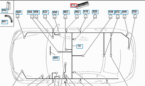 NEW MERCEDES BENZ C W204 POWER DISTRIBUTOR BLOCK A0055461040 OEM NO ...
