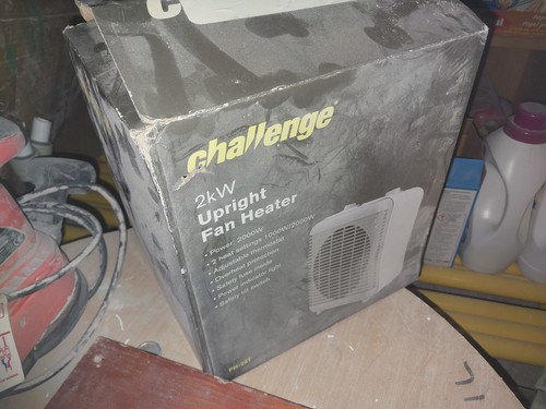Challenge 2kW upright fan heater convection FAULTY FOR PARTS SPARES NOT ...