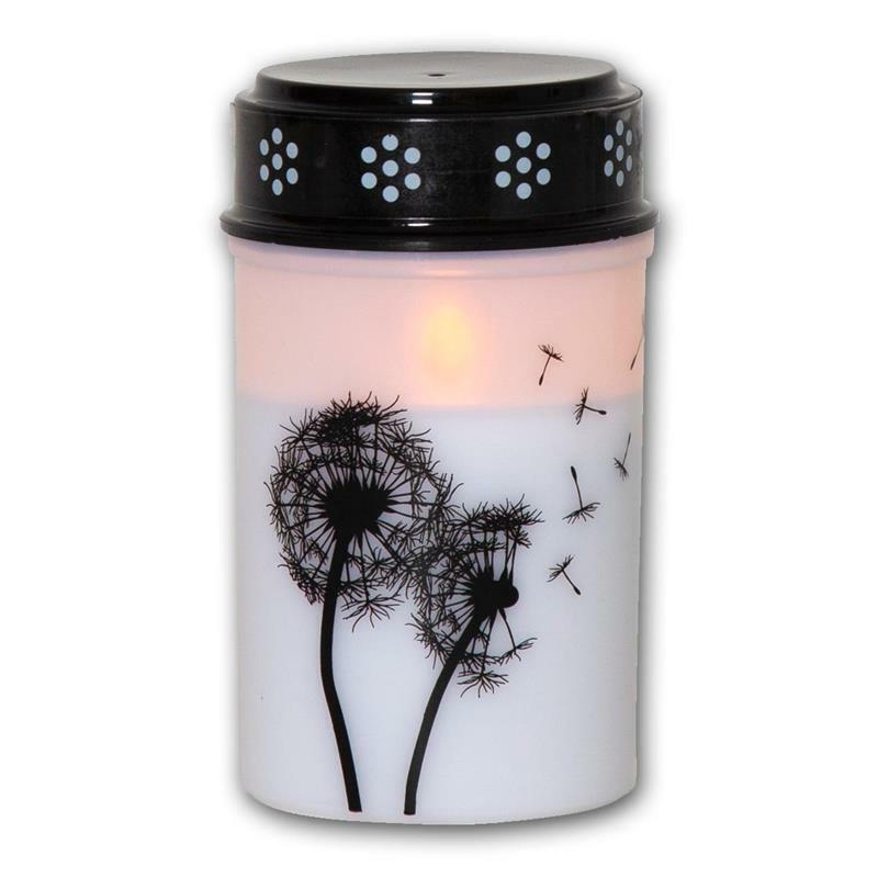 LED Grablaterne mit Motiv & Timer, Grablampe Grableuchte Kerze für Grab ...