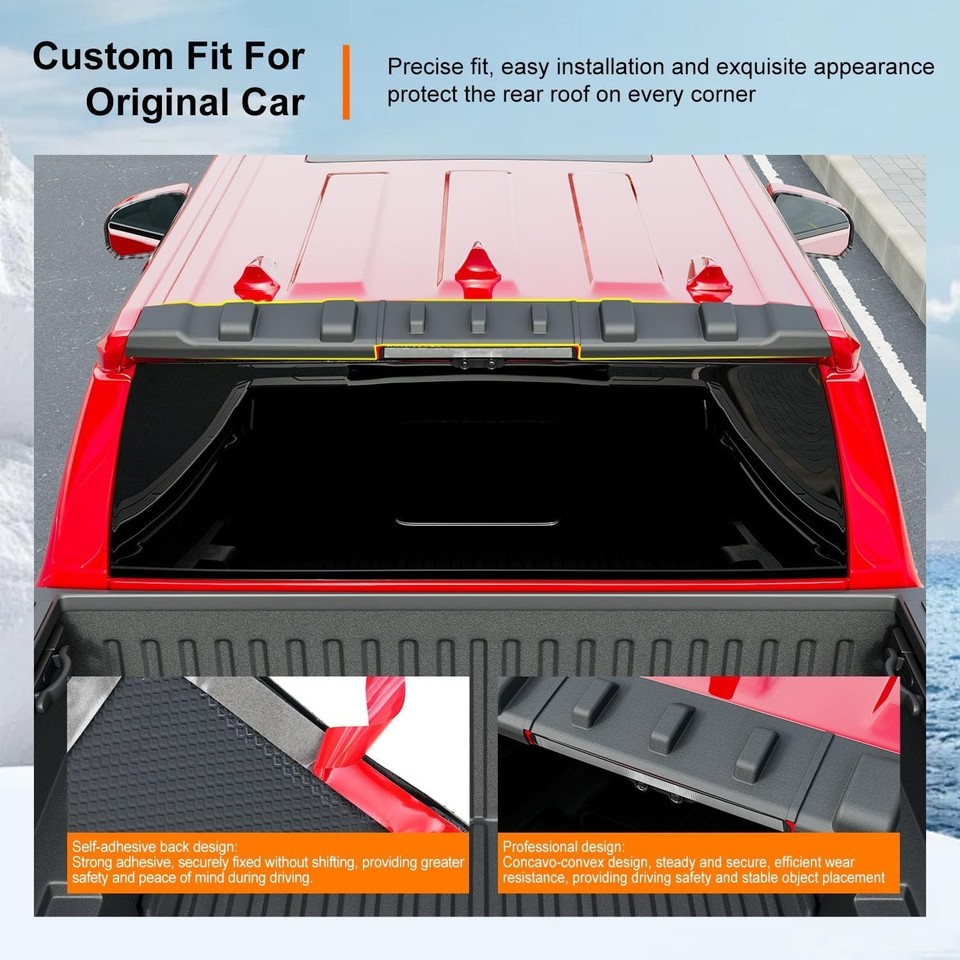 For 2024-2025 Toyota Tacoma Rear Roof Protector Truck Cab Roof ...