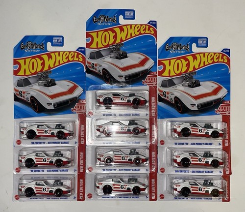 Hot Wheels Target Red Edition ‘68 Corvette - Gas Monkey Lot Of 10 J ...