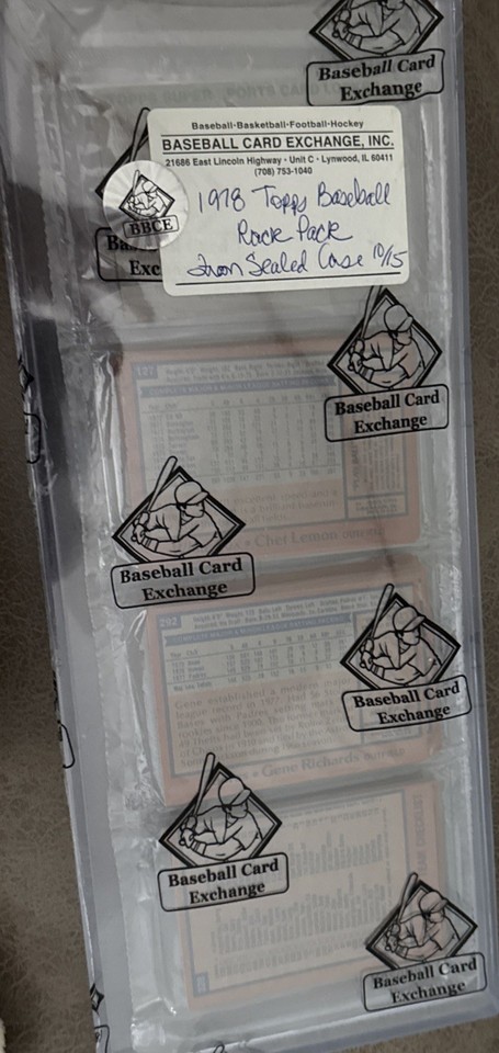 1978 Topps Baseball Rack Pack BBCE From Sealed Case | eBay