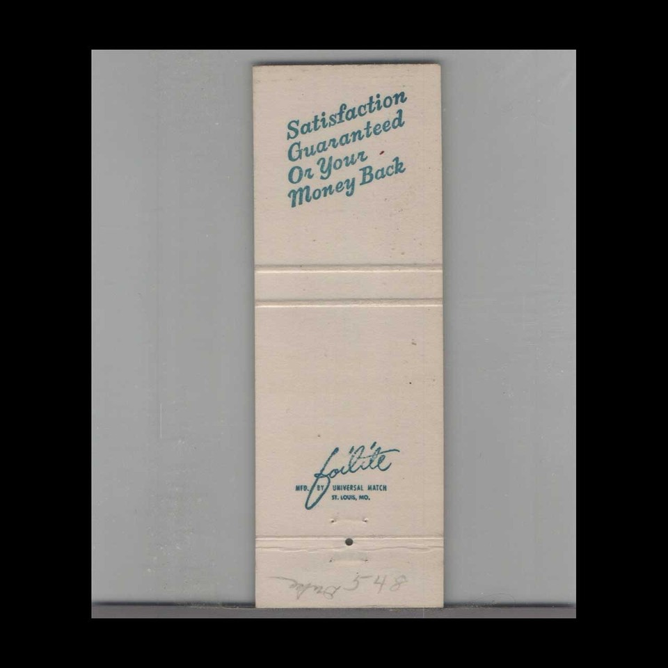 Matchbook Cover First National Bank of Jefferson | eBay