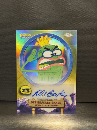 2025 Topps Chrome SpongeBob- Dee Bradley Baker “Kevin C. Cucumber ...