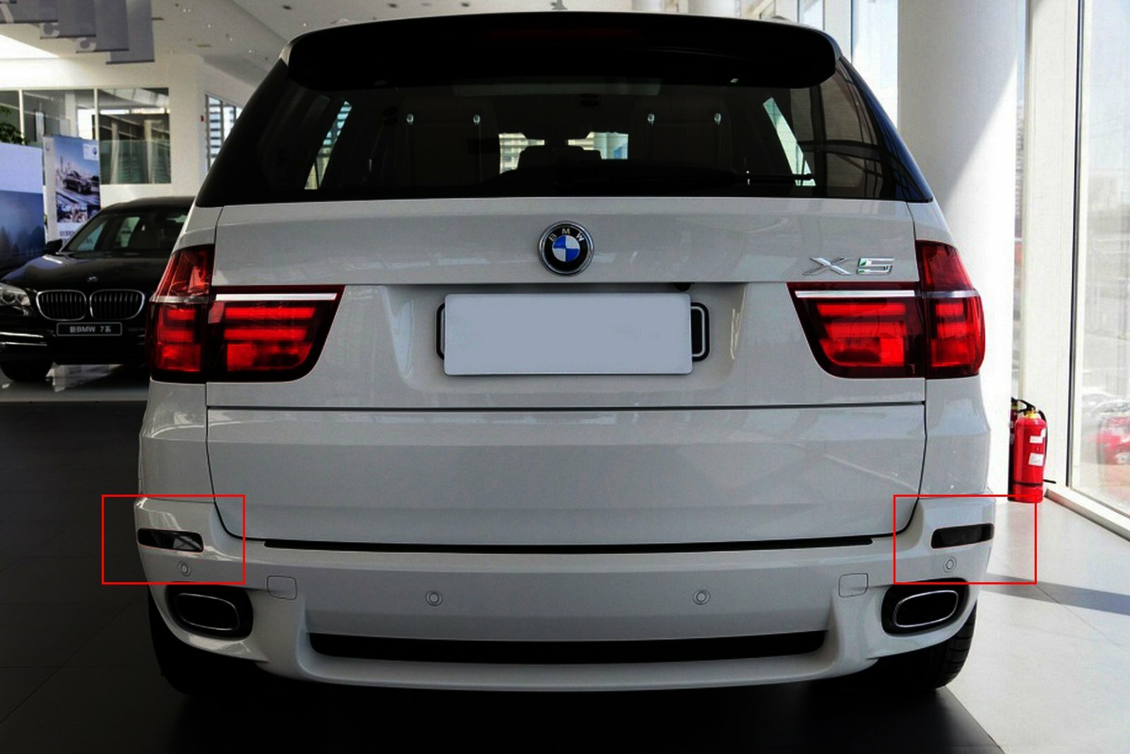 Black Smoked Lens Rear Bumper Reflector Light No Bulbs Fit BMW X5 E70 M ...