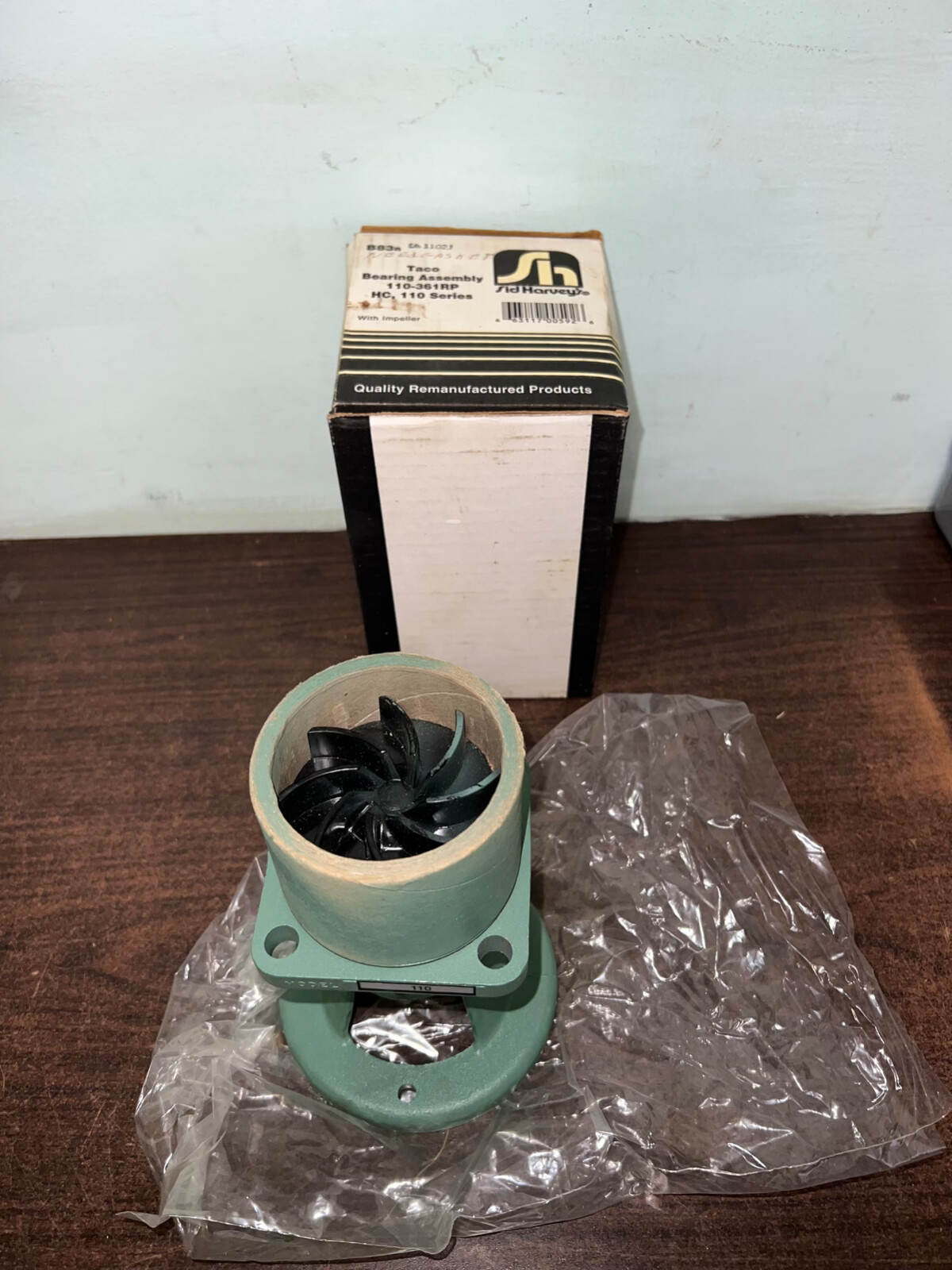 SID HARVEYS B83R TACO 110-361RP BEARING ASSEMBLY WITH IMPELLER NO ...