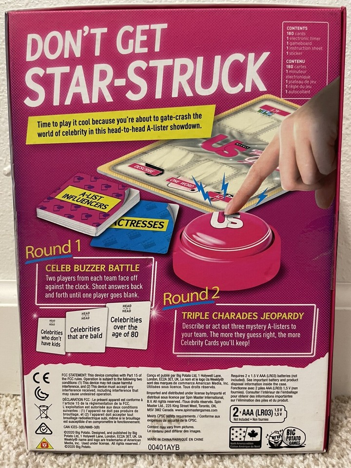 The Ultimate Celebrity Party Board Game New Sealed US Weekly Magazine ...