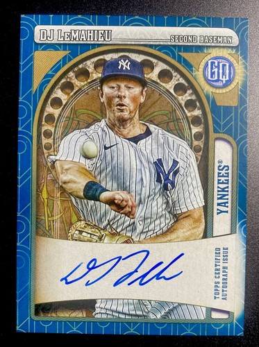 DJ LeMahieu AUTO /99 2021 Topps Gypsy Queen Blue Parallel #GQA-DL On ...