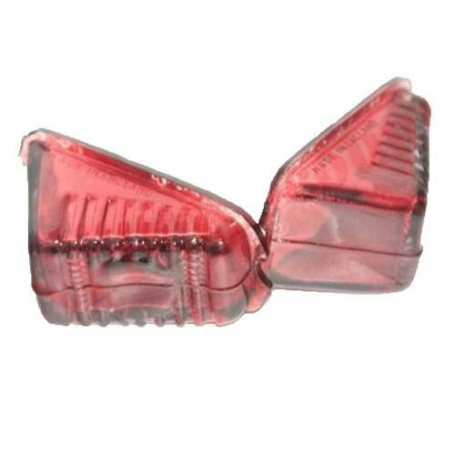 Pair Lucas Type L471 Rear Tail Stop Light Red Glass Lens Morris Minor ...