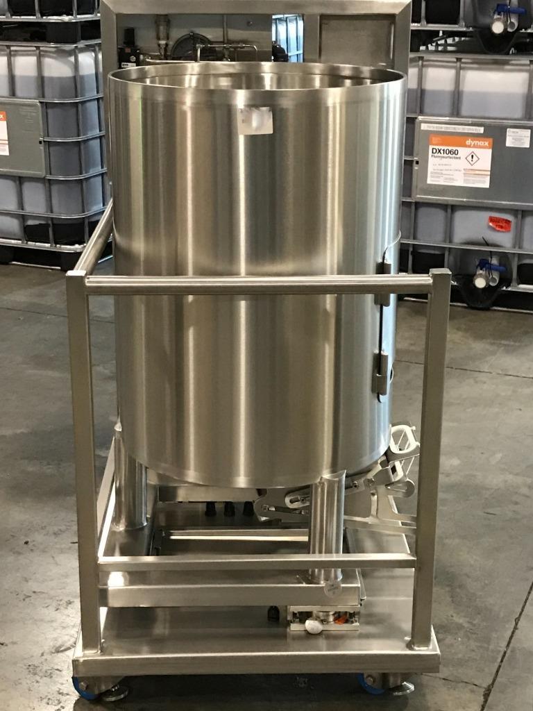 Millipore EMD 250 Liter 304 Stainless Steel Portable Mixing Tank Vessel ...