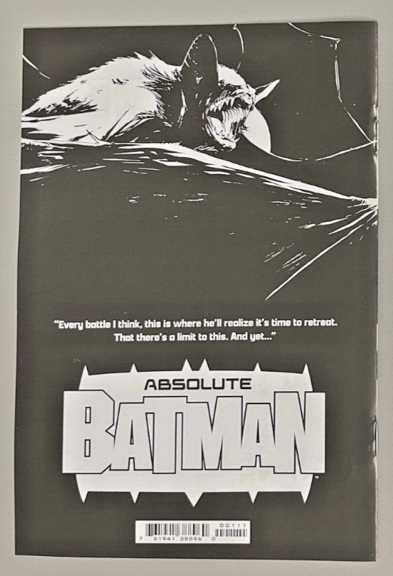 Absolute Batman #2 Ashcan Special Edition DC Comics NYCC 2024 Retailer ...