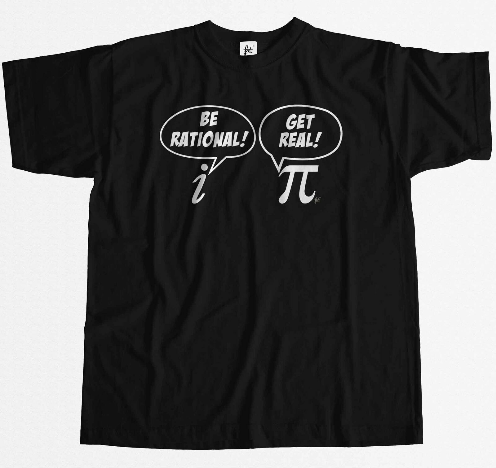 Funny Maths Be Rational Get Real Pi Complex Numbers Mens T-Shirt | eBay