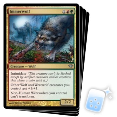 IMMERWOLF X4 Dark Ascension DKA Magic MTG MINT CARD | eBay