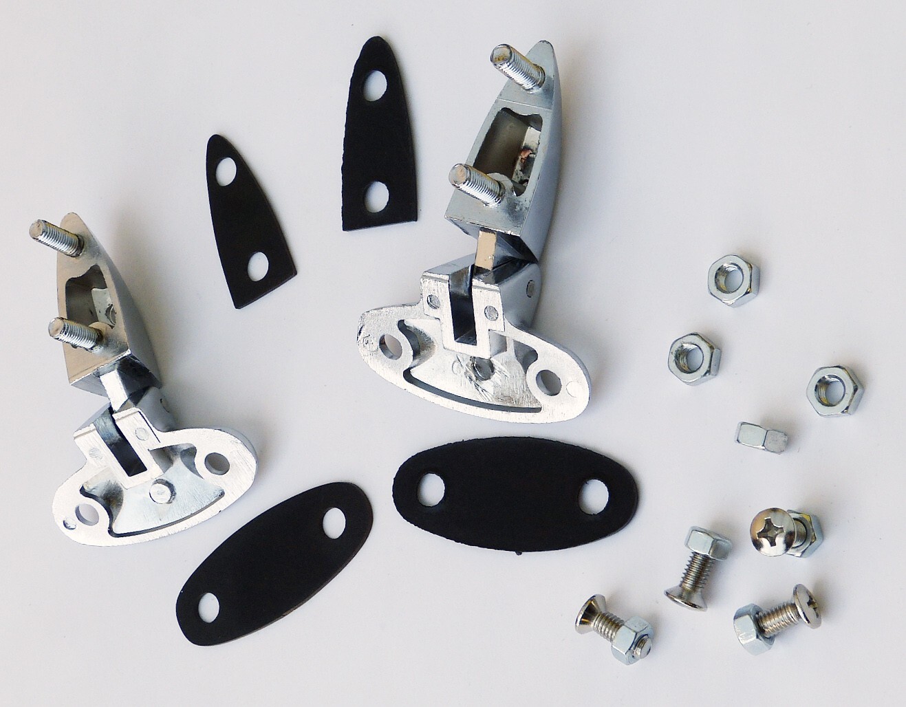 Mini & Cooper Chrome Plated Boot Hinge set with Gaskets & Fixings, BMC ...