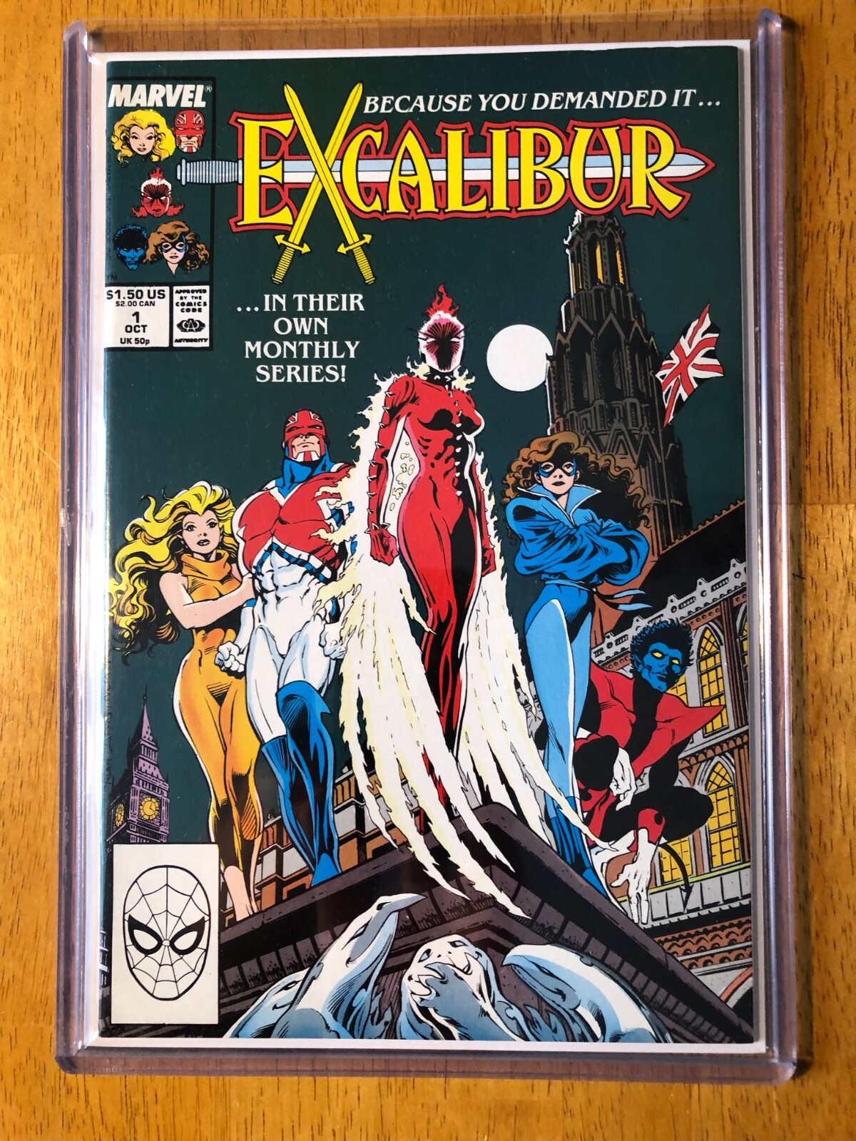 Excalibur #1 1988 NM+ CHRIS CLAREMONT BOOK 1st WIDGET sent n Hard ...