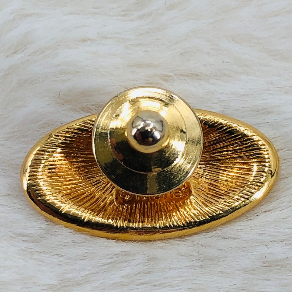 Monet Signed Roulette Wheel Gold Tone Enamel Lapel Tac Pin | eBay