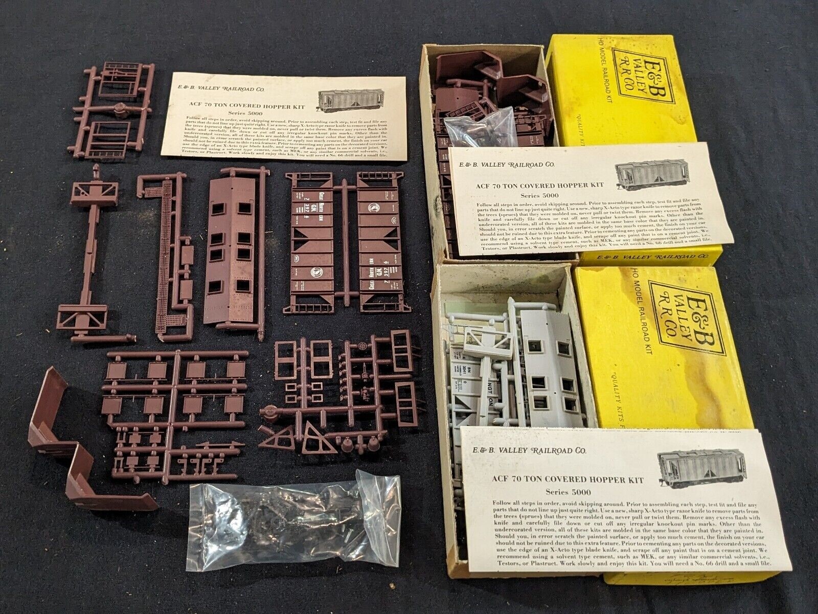 E&B Valley RR - 3x HO 70 Ton Covered Hopper Kits | eBay