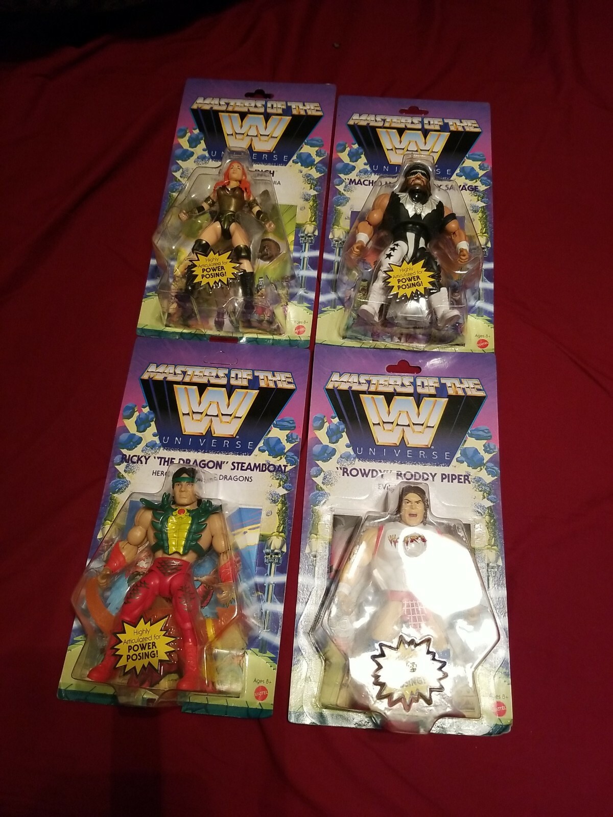 MOTU WWE Wave 5 Becky Lynch Ricky Steamboat Randy Savage Roddy Piper ...