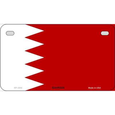 Bahrain Flag Novelty Metal Motorcycle Plate MP-3968 | eBay
