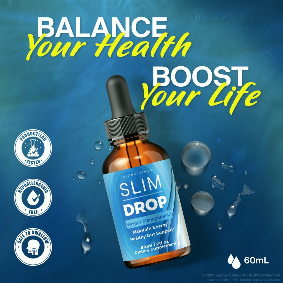 Slim Drop for Weight Loss - Premium Slim Drops Fat-Burning Support - 3 ...