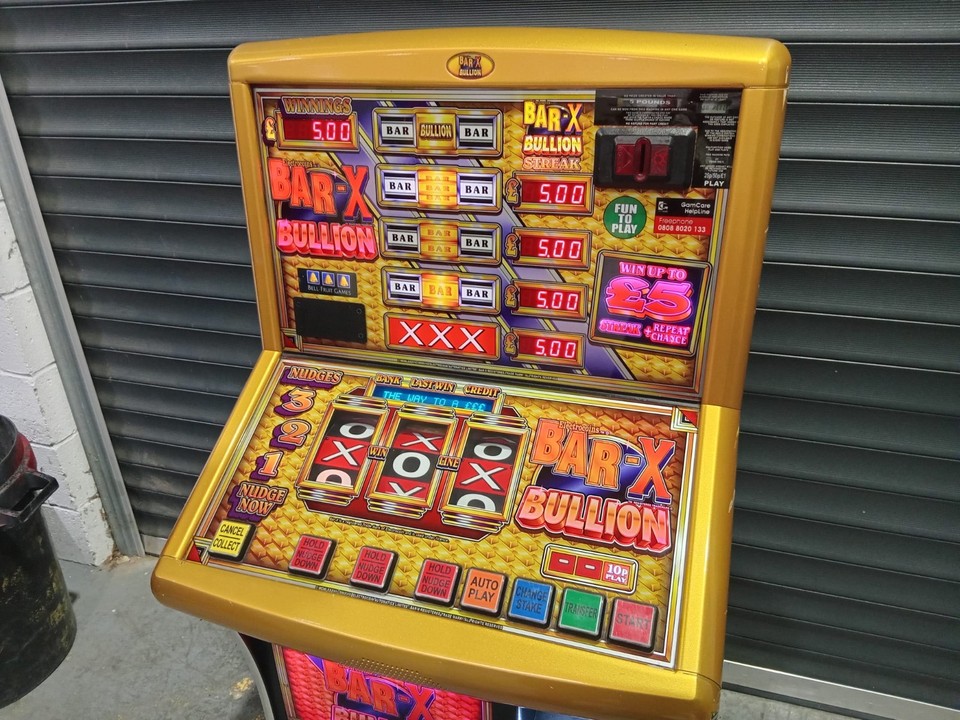 Bar X Bullion Pub Fruit Machine £5 Jackpot / Midi Cabinet | eBay UK
