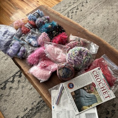 BERNAT Fun Fur FANCY FUR Bling Bling Yarn Lot Novelty Eyelash Knitting ...