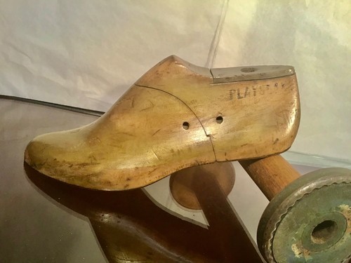 old antique vintage timber cobblers 30 cm shoe last display collectable ...