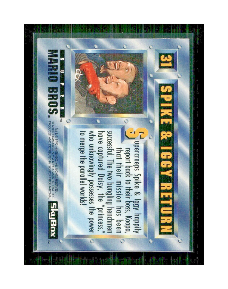 1993 SkyBox Super Mario Bros Movie Spike & Iggy Return #31 | eBay