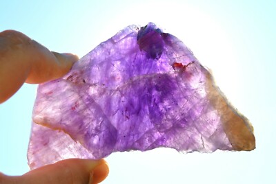 Slice - Amethyst - 1 polished face - 152 grams - Brazil | eBay UK