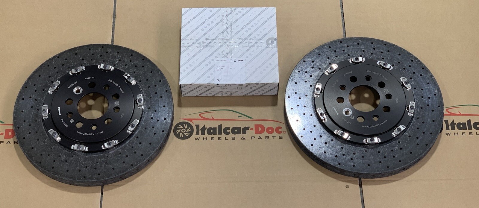 Alfa Romeo Giulia Quadrifoglio Original Carbon Ceramic Brake Kit Rear ...